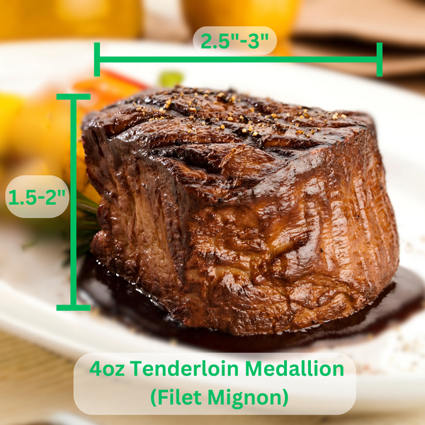Grass Fed Filet Mignon (AAA+) | 4 oz Tenderloin