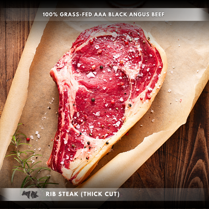 THICK CUT Rib Steak (Grass Fed)